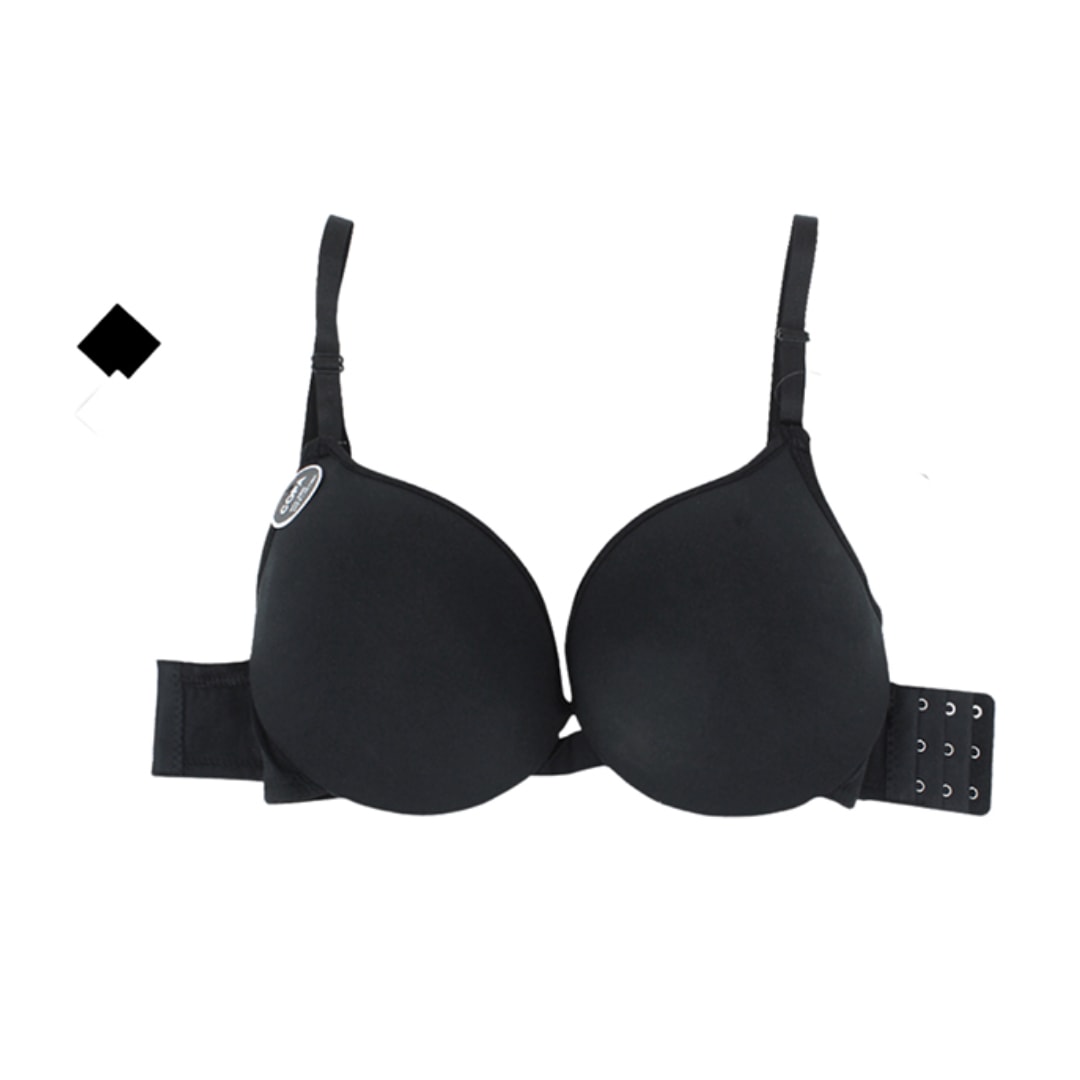 Sostén copa C premium con relleno en color negro - Pack 12 unidades ...