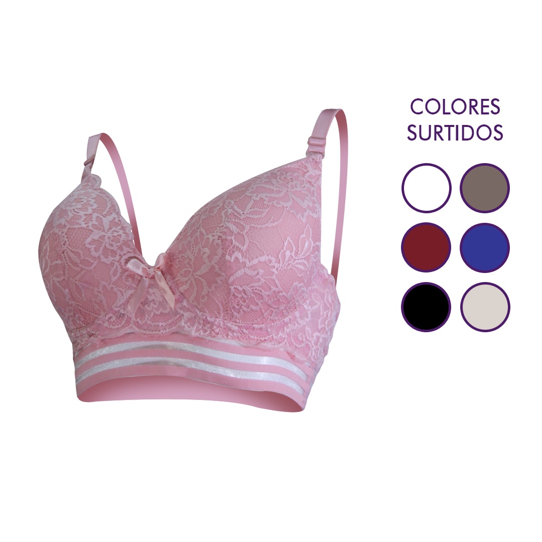 SOSTEN COPA E CON ENCAJE PACK 12 UNIDADES | Ropa Interior Por Mayor ...