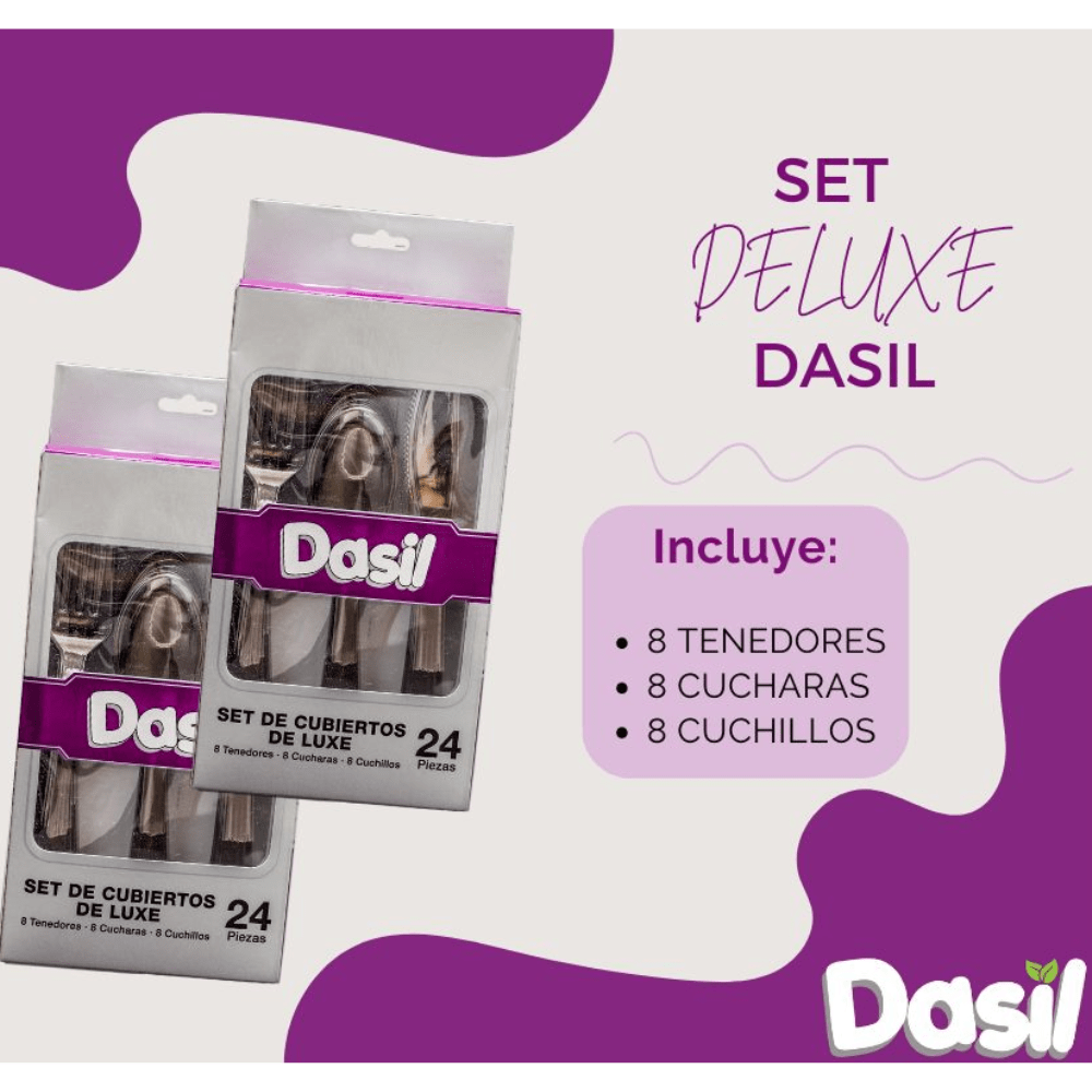 SET DE CUBIERTOS DE LUXE DASIL 24UND | PLAZA MULTIPACK
