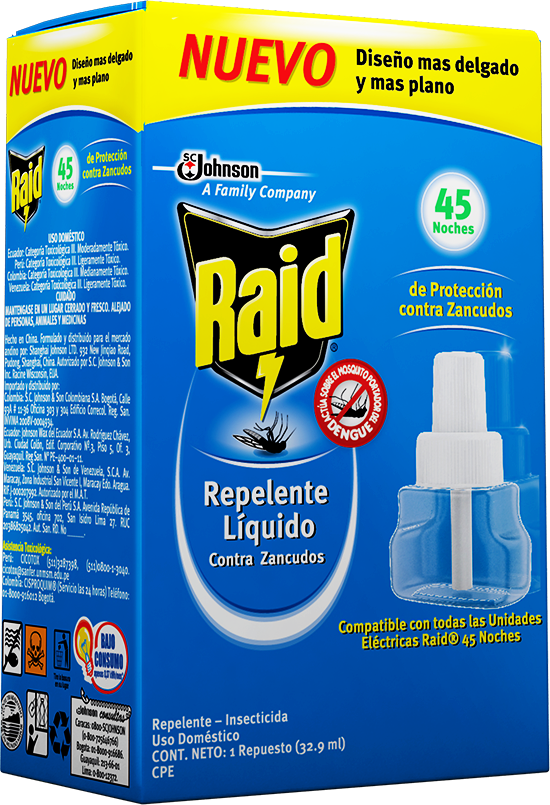 RAID 33ML REPELENTE LIQUIDO REPUESTO | PLAZA MULTIPACK