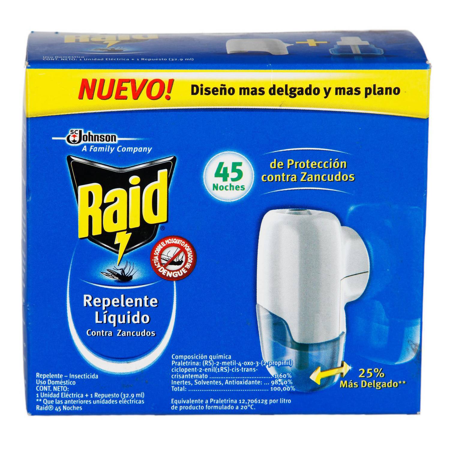 RAID 33ML REPELENTE LIQUIDO + EQUIPO | PLAZA MULTIPACK