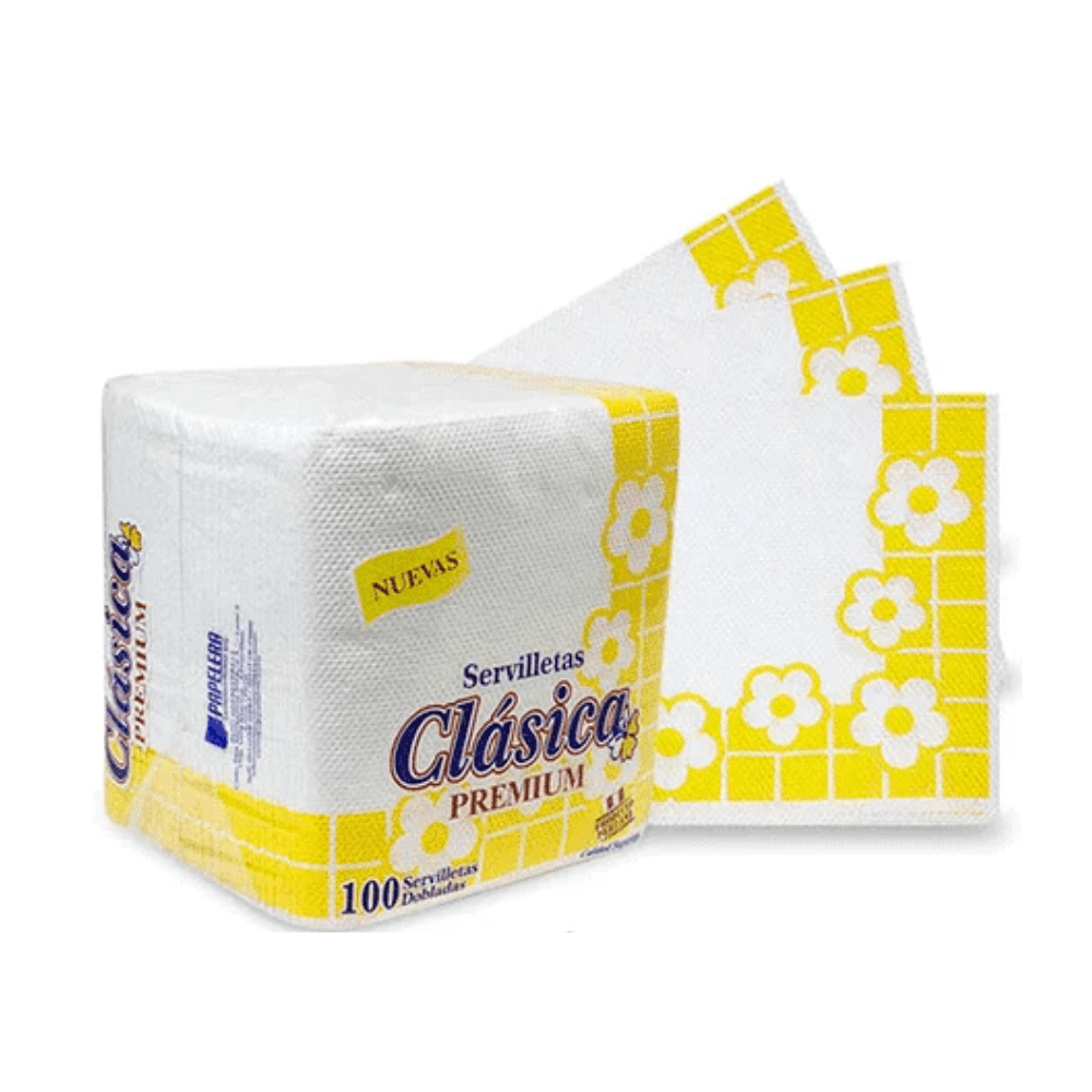 SERVILLETA CLASICA COLORES DOBLADA EN 4 | PLAZA MULTIPACK