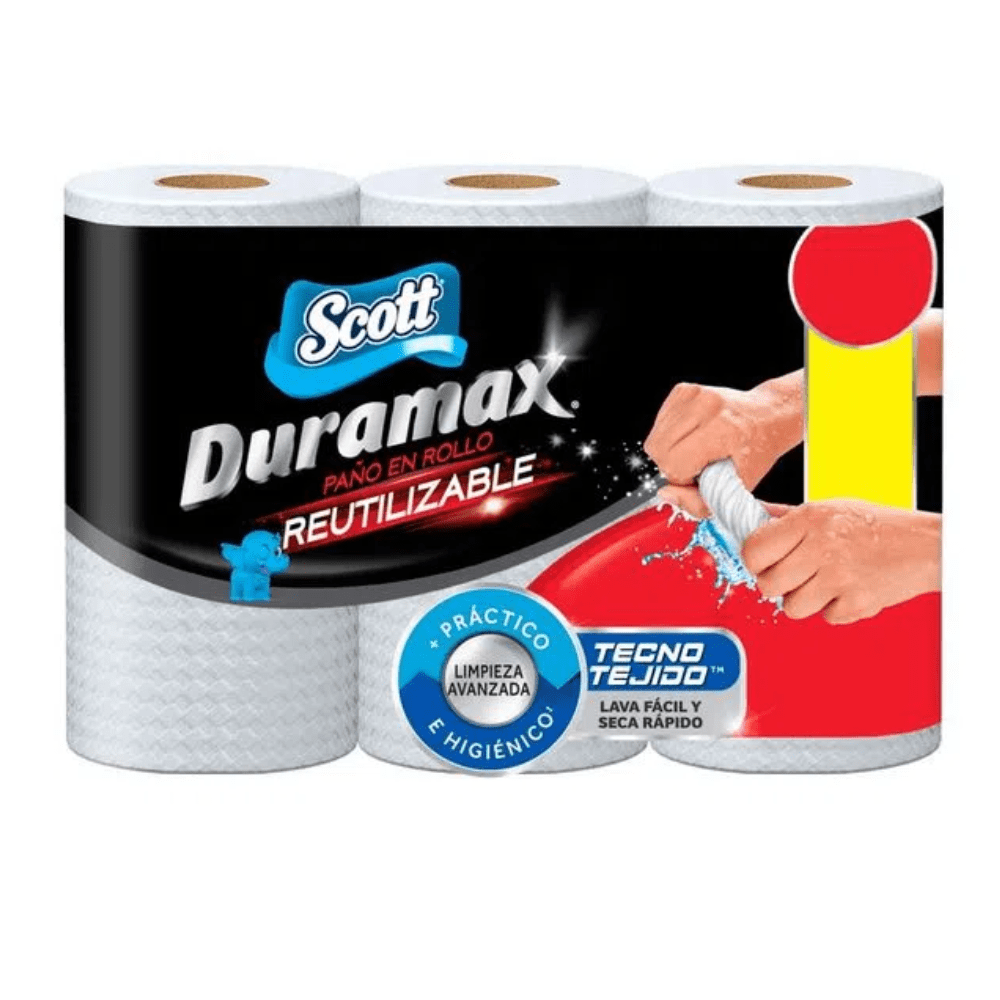 PAPEL TOALLA SCOTT DURAMAX 3UND ROLLO LAVABLE | PLAZA MULTIPACK