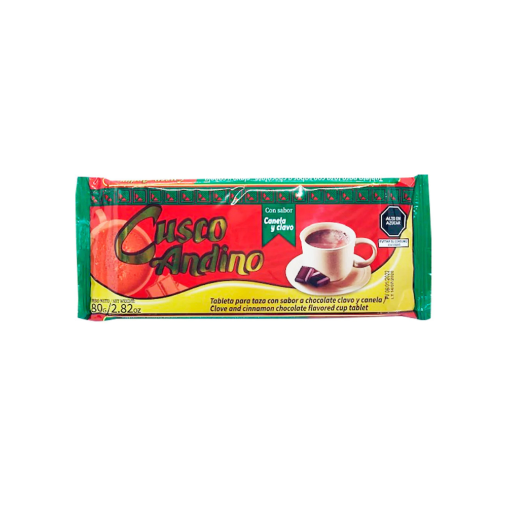 CHOCOLATE CUSCO ANDINO 80GR | PLAZA MULTIPACK