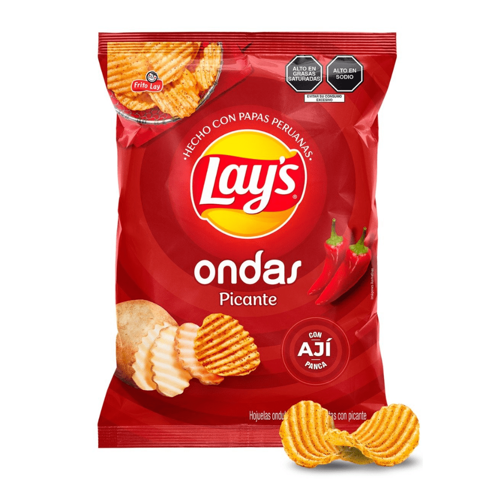 FRITO LAY LAYS ONDAS PICANTE 105G | PLAZA MULTIPACK