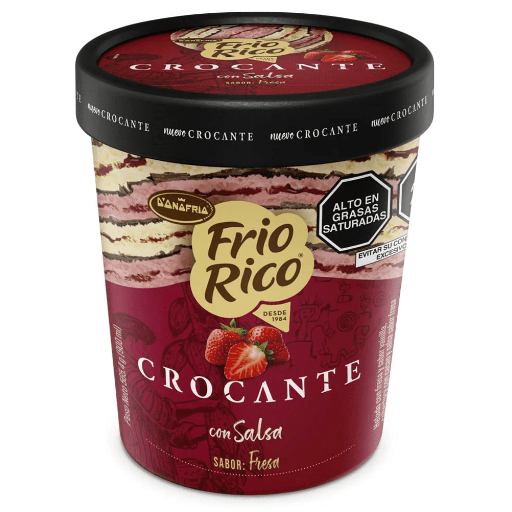 DONOFRIO HELADO 900ML FRIO RICO FRESA HUAURA | PLAZA MULTIPACK
