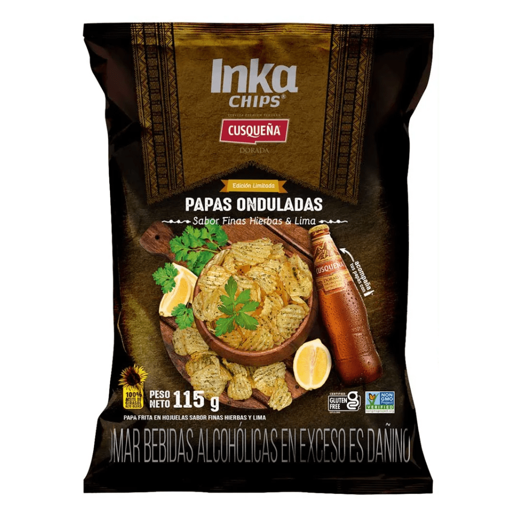 INKA CHIPS FINAS HIERBAS Y LIMA 115G | PLAZA MULTIPACK