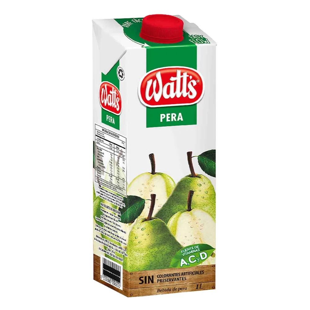 JUGOS WATTS PERA 1LT | PLAZA MULTIPACK