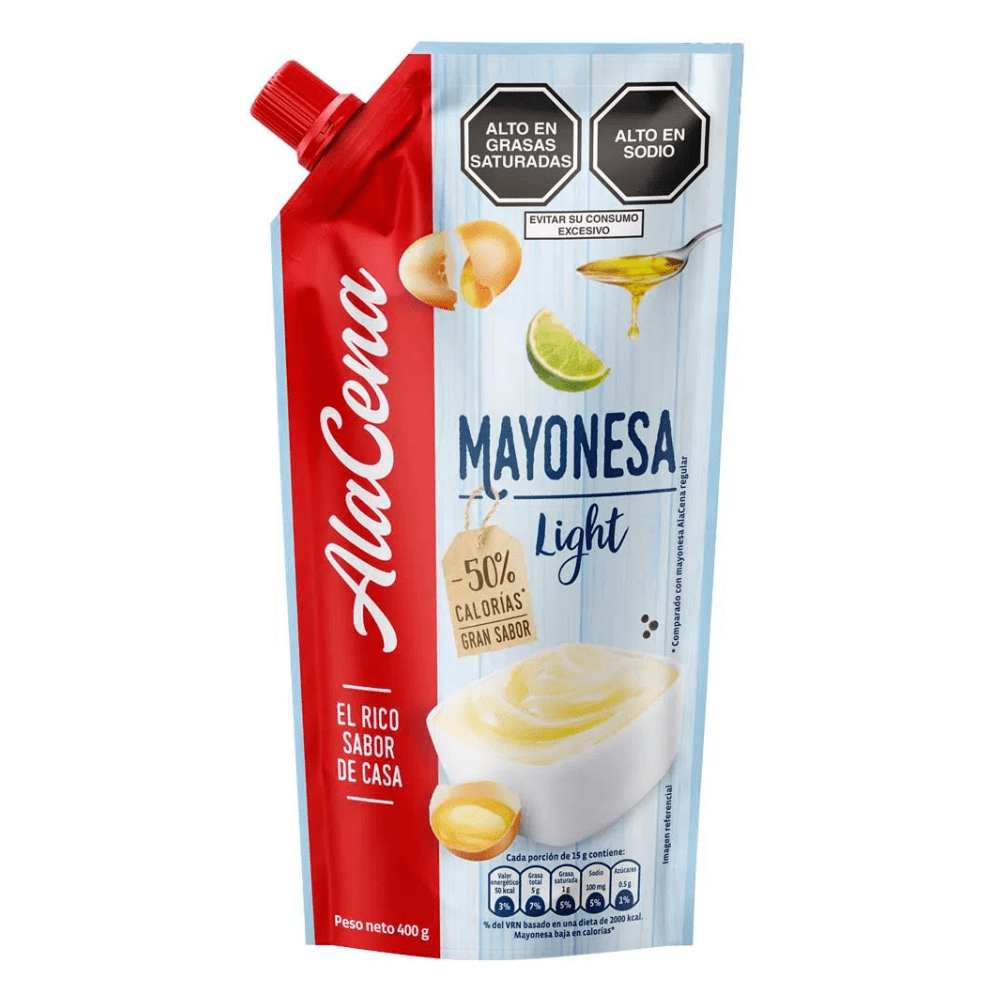 ALACENA MAYONESA LIGHT 400G DOYPACK | PLAZA MULTIPACK