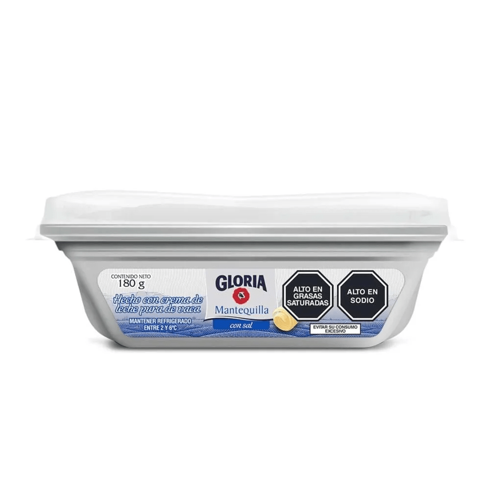 GLORIA MANTEQUILLA 180G POTE CON SAL | PLAZA MULTIPACK
