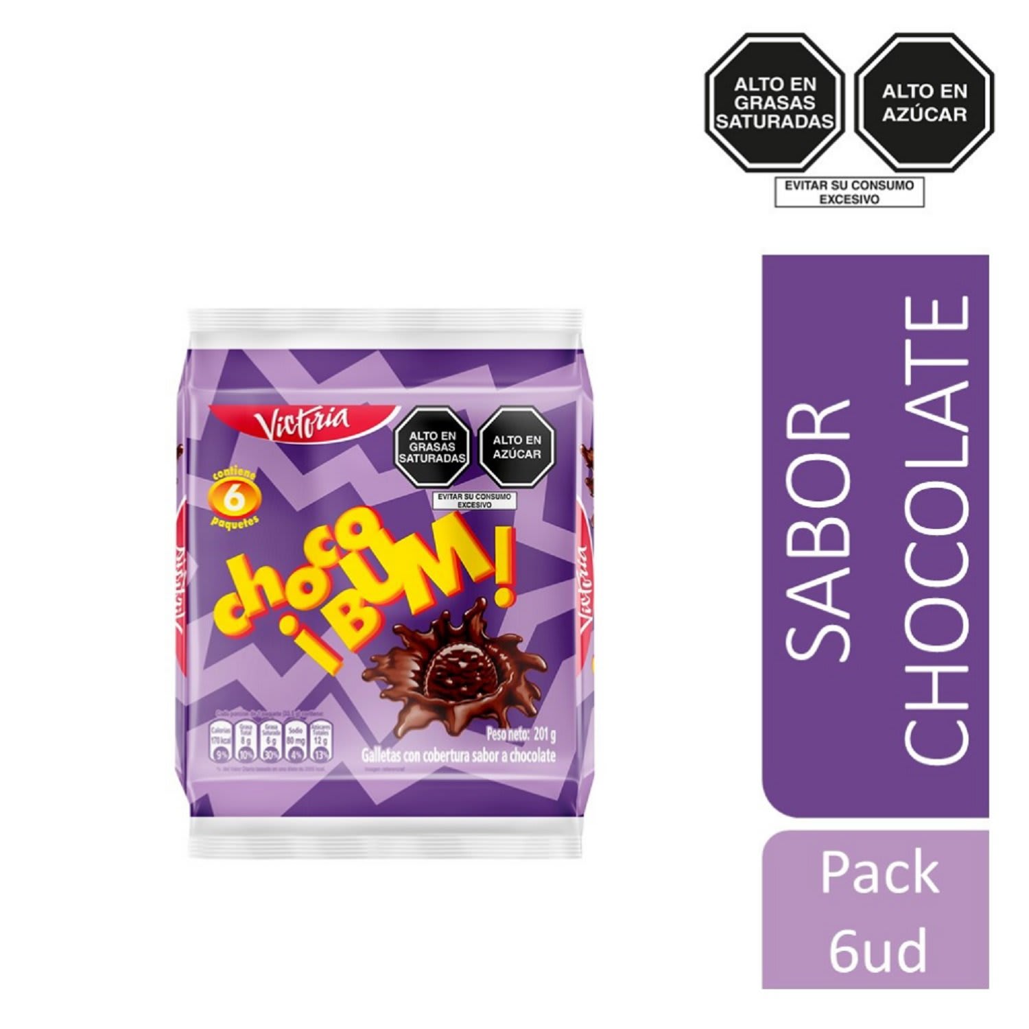 GALLETA VICTORIA CHOCOBUM X6UN 33.5GR | PLAZA MULTIPACK