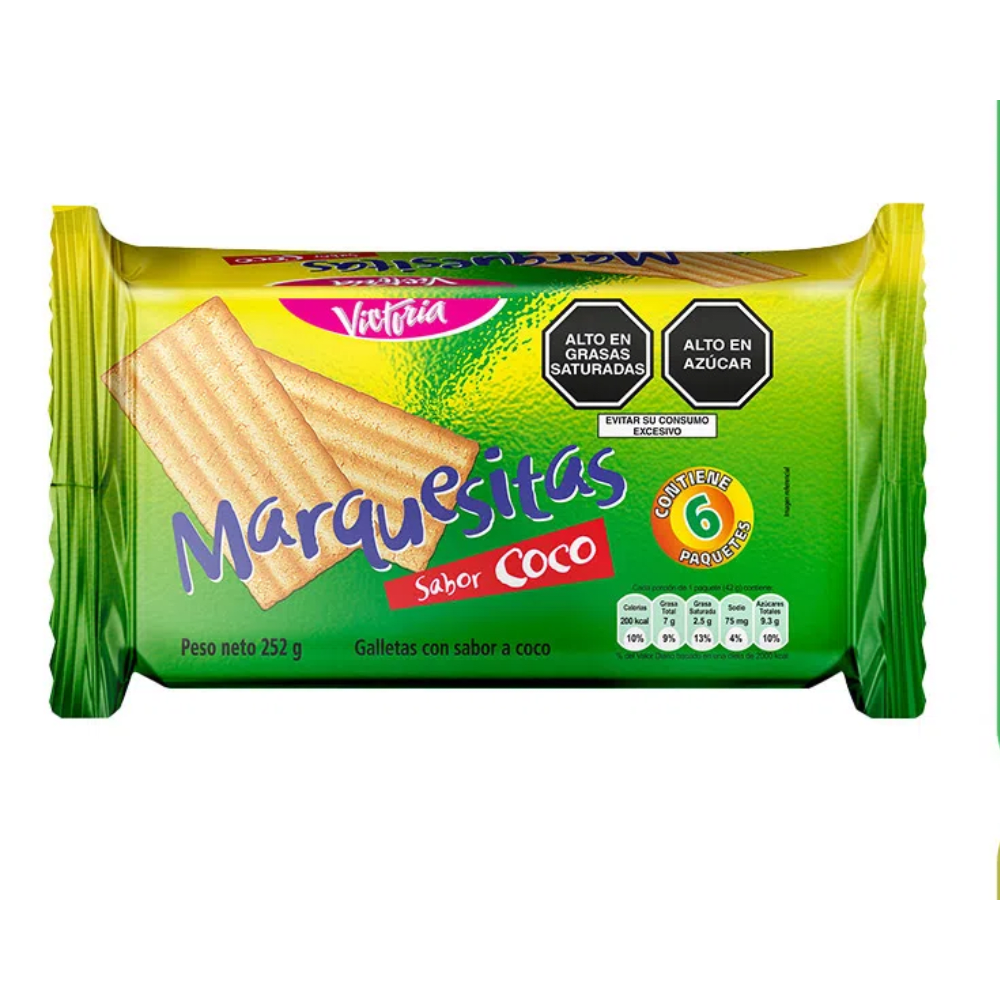 GALLETAS MARQUESITAS COCO X SIXPACK | PLAZA MULTIPACK
