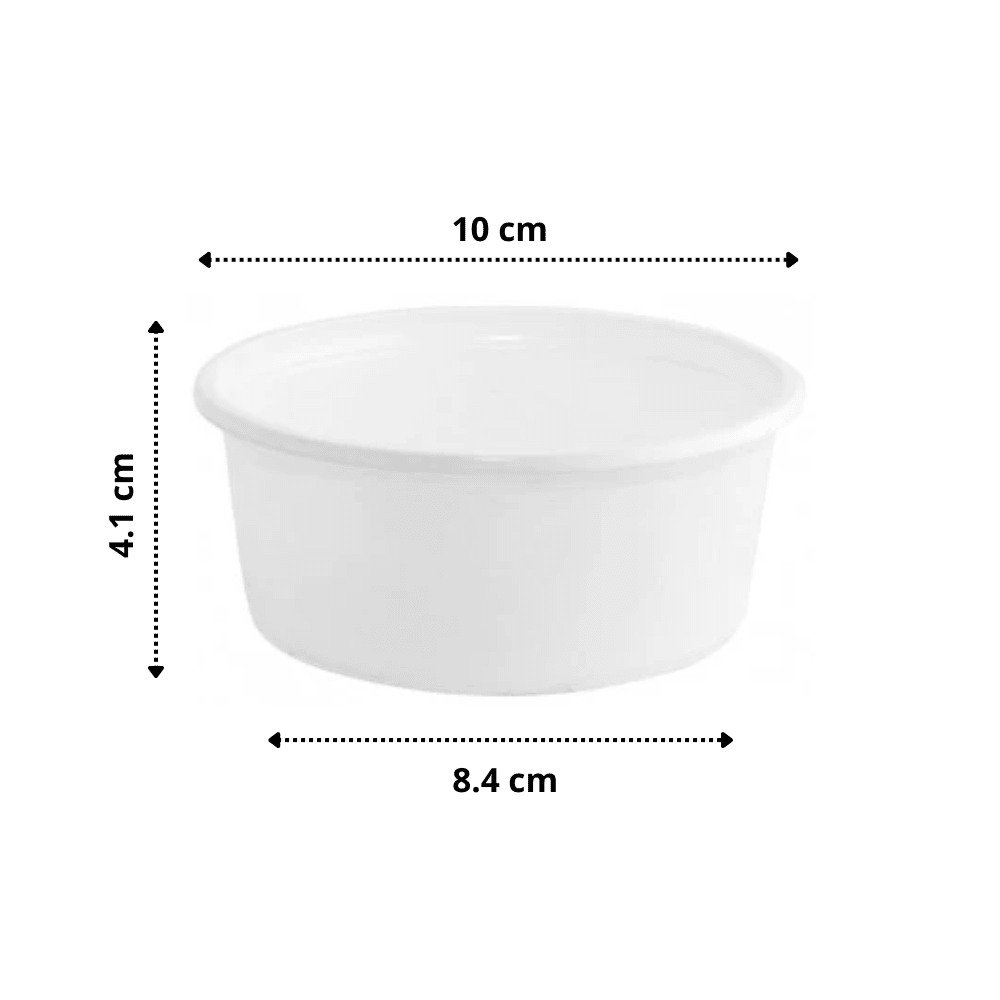 ENVASE 6 ONZAS CACER BLANCO CON TAPA | PLAZA MULTIPACK