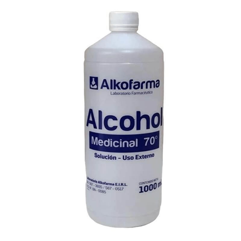 ALKOFARMA ALCOHOL AZUL 70 1L | PLAZA MULTIPACK