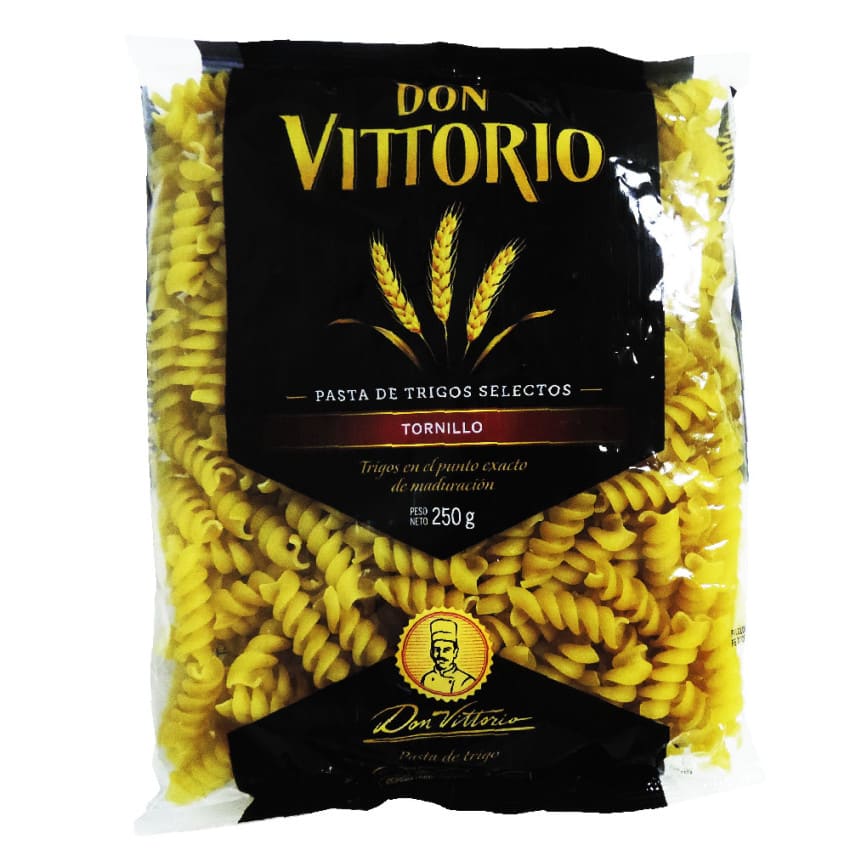 FIDEOS DON VITTORIO 225GR TORNILLO | PLAZA MULTIPACK