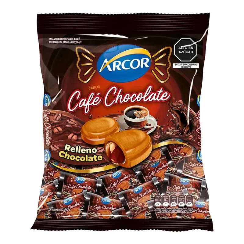 ARCOR CARAMELO CAFE CHOCOLATE 365G | PLAZA MULTIPACK