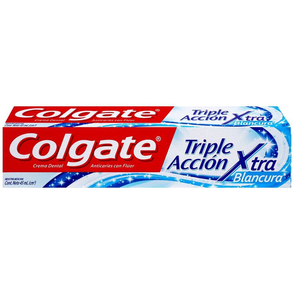 COLGATE TRIPLE ACCION 45ML EXTRA BLANCA | PLAZA MULTIPACK