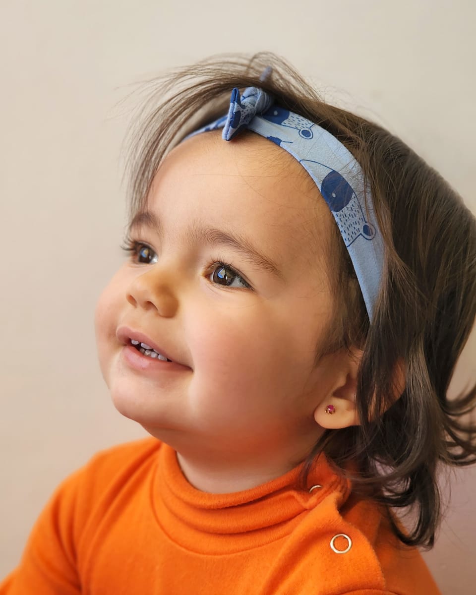 CINTILLO BEBE MAPACHE AZUL | Espacio Chilco