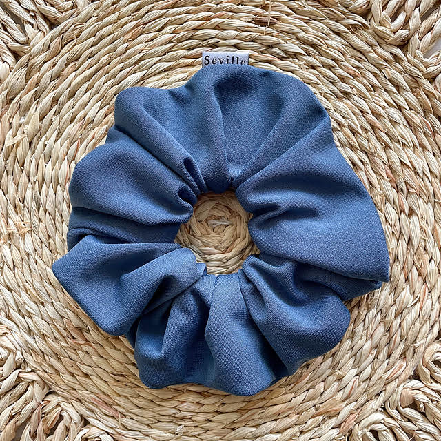 SCRUNCHIE MAXI AZUL | Espacio Chilco