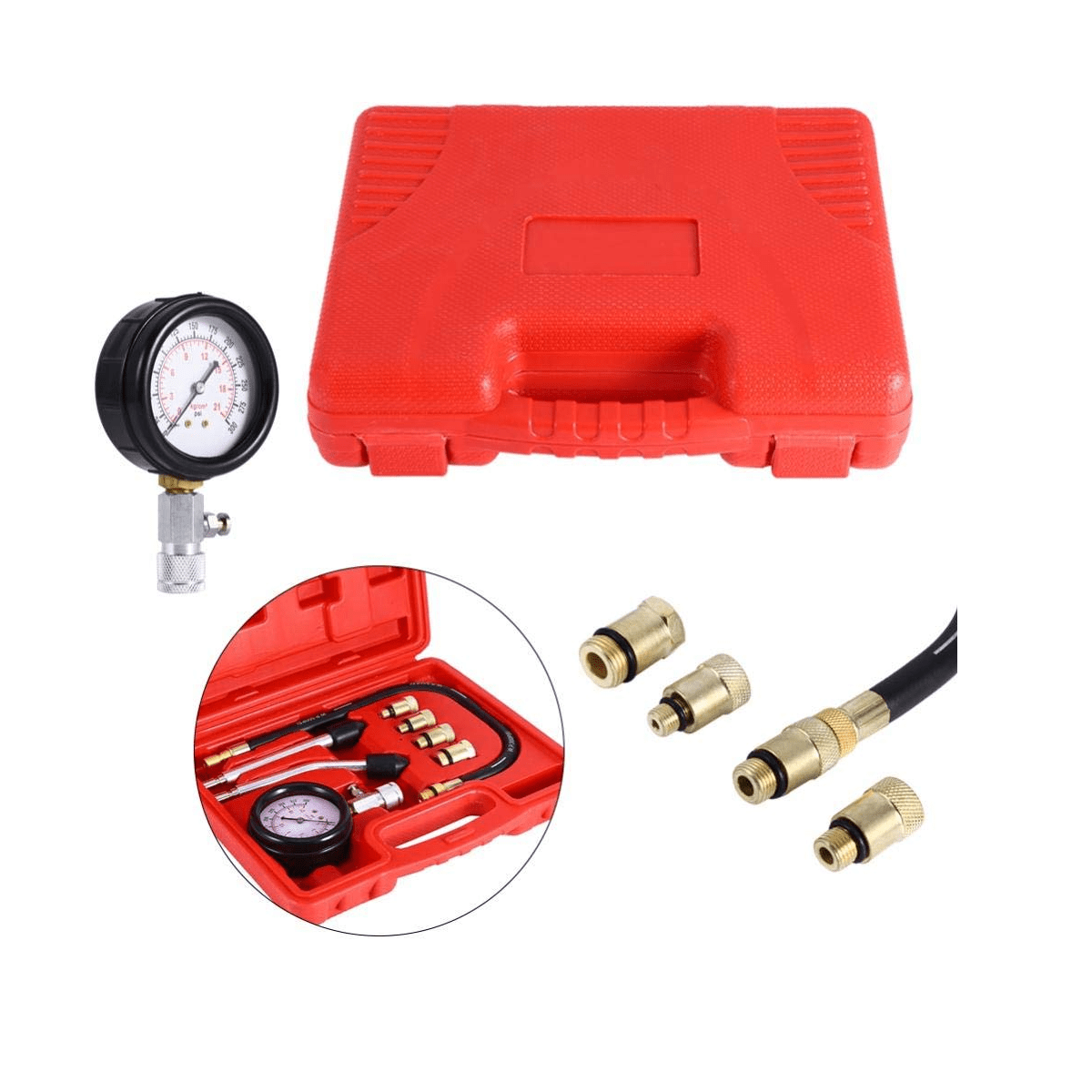 COMPRESIMETRO BENCINERO PARA VEHÍCULOS MARCA FORCE | Comercial Gyma