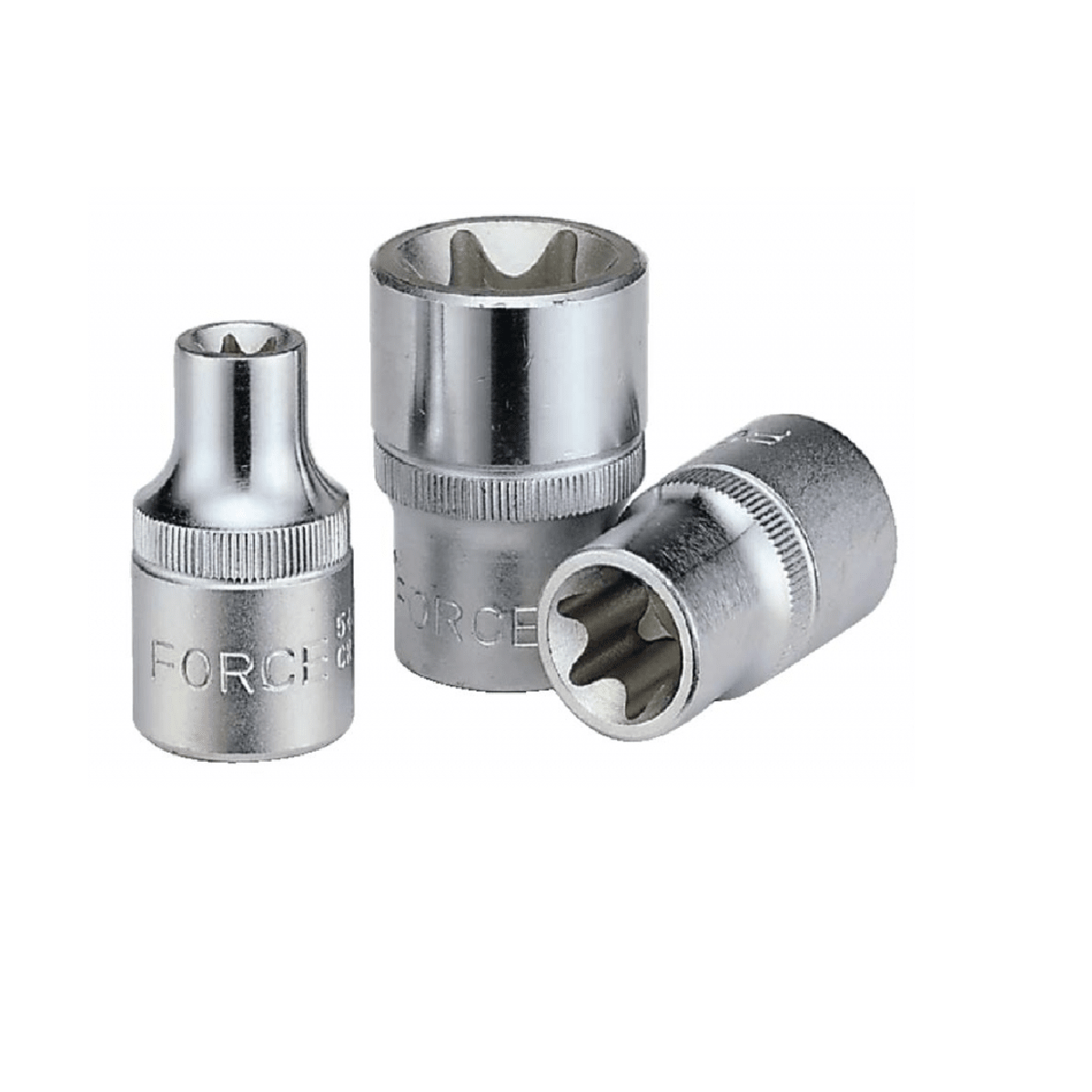 JUEGO DADOS TORX DE 21 PZS MARCA FORCE | Comercial Gyma