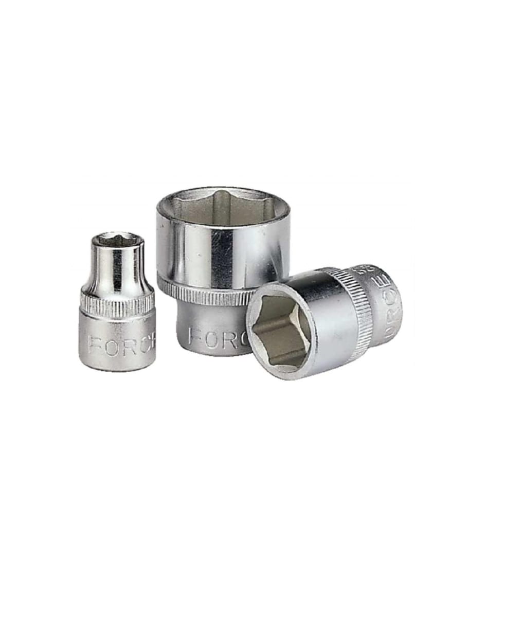 JUEGO DADOS HEXAGONAL 3/8" 9 PZAS FORCE (3093) | Comercial Gyma