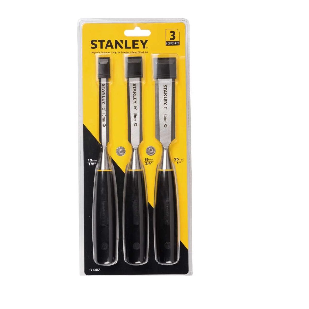 JUEGO FORMONES DE 3 PIEZAS MARCA STANLEY | Comercial Gyma