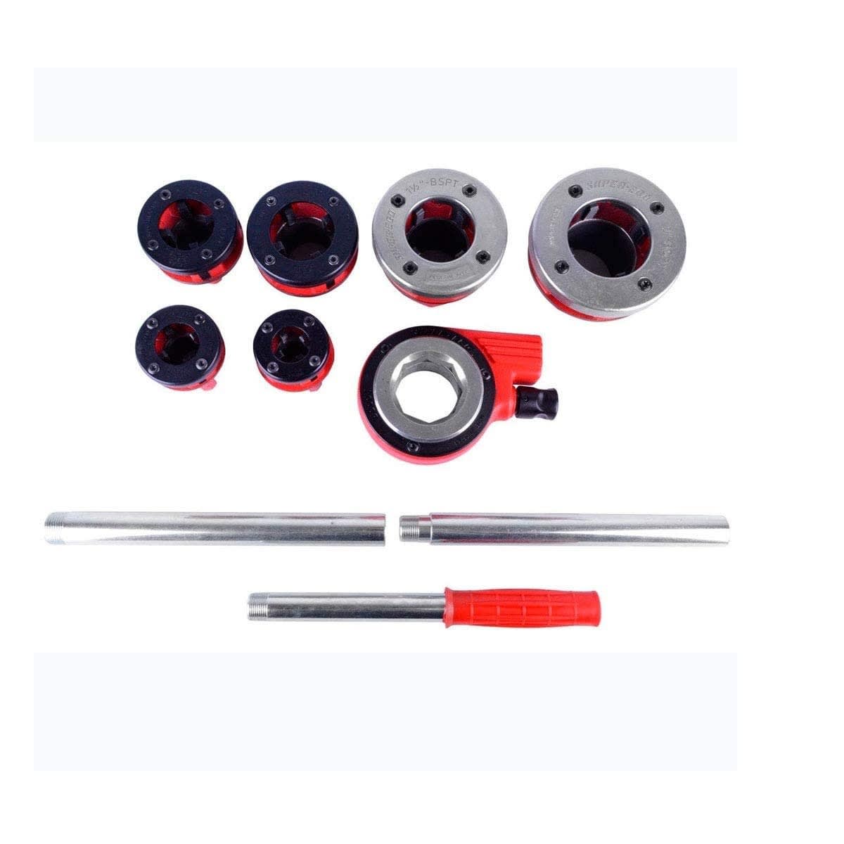 JUEGO TERRAJA PARA ROSCA 1/2 - 2" BSPT MARCA SUPER EGO | Comercial Gyma