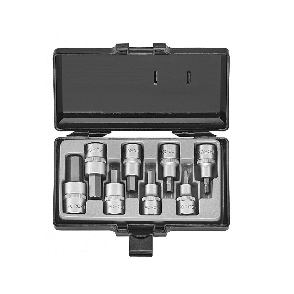 JUEGO DADOS ALLEN 1/2" DE 5 A 17 MM. 8 PZAS MARCA FORCE | Comercial Gyma