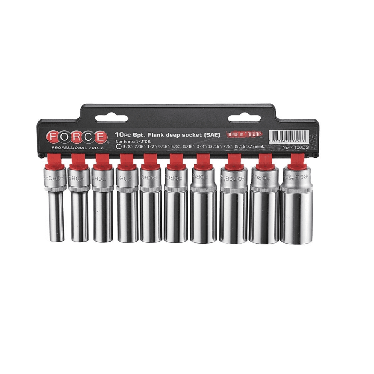 JUEGO DADOS 1/2" HEXAGONAL LARGOS DE 3/8" - 15/16" MARCA FORCE ...