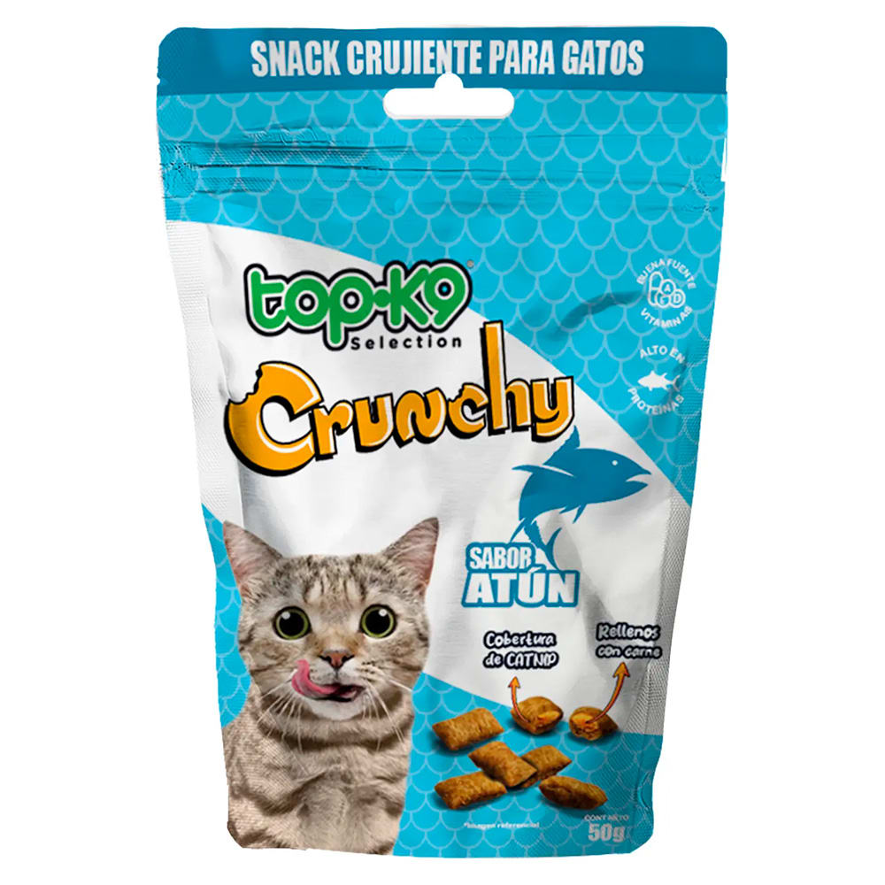 Snack Crunchy Catnip 50g Atún | L&H PET SHOP