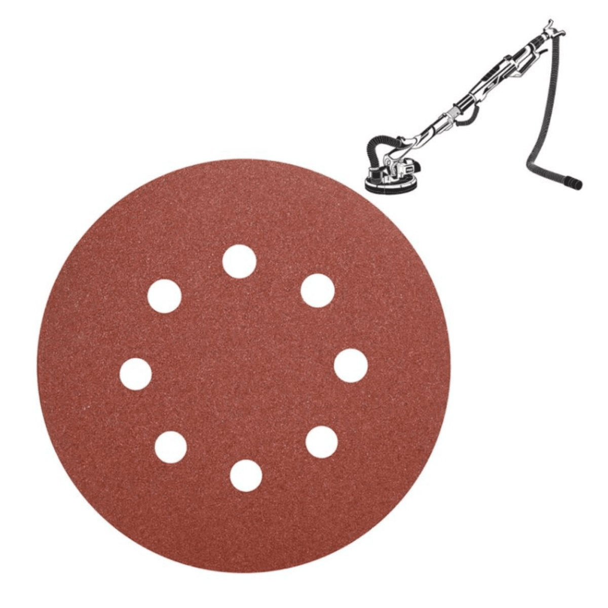 Lija circular con velcro Grano #100 para lijadora de pared y techo ...