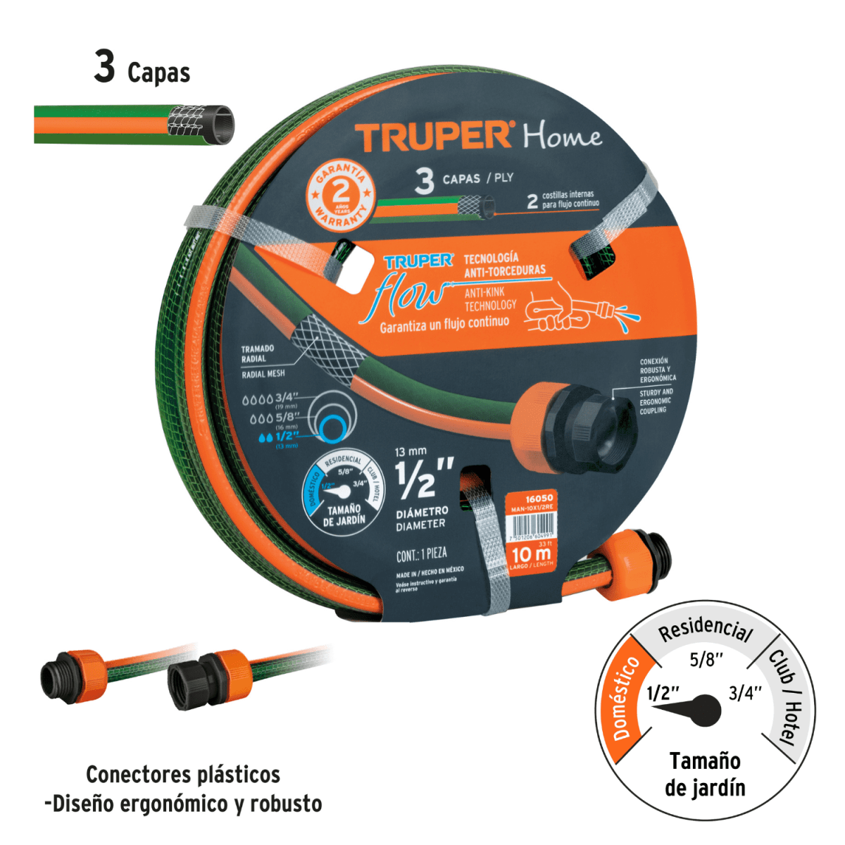 Hidrolavadora 1800w Total + Manguera y conectores | Corporacion Ferremax