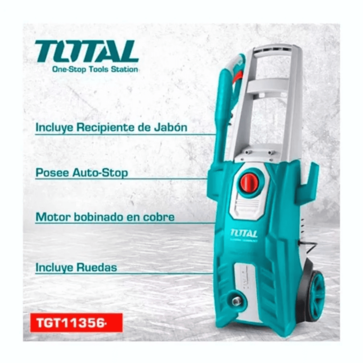 Hidrolavadora 1800w Total + Manguera y conectores | Corporacion Ferremax