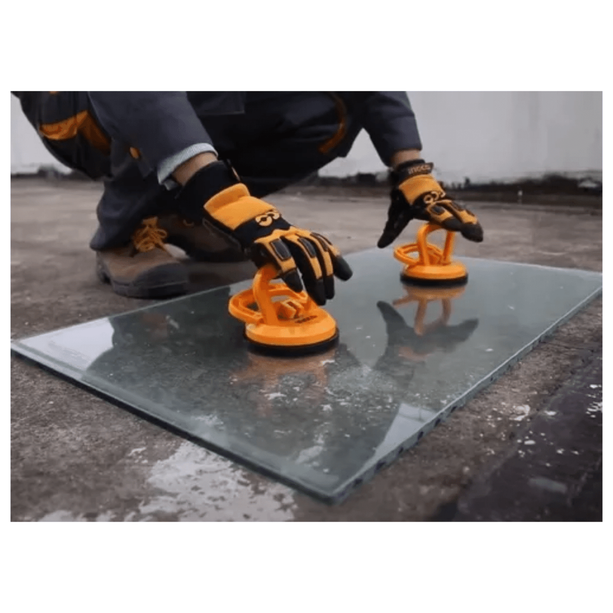 Ventosa para vidrio y cerámicos soporta 25Kg Ingco | Ferremax