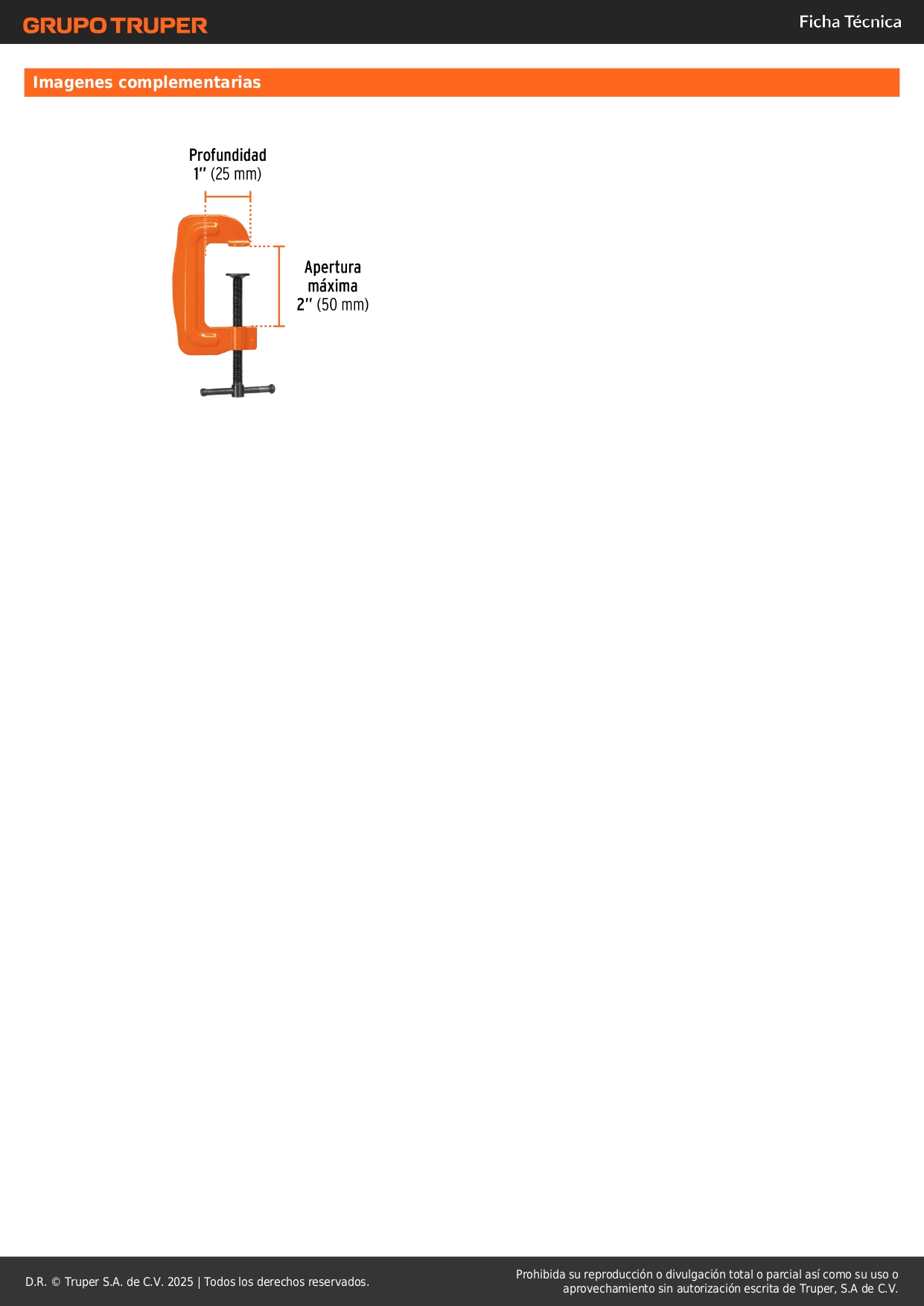 Prensa 2" troquelada de acero Truper | Ferremax