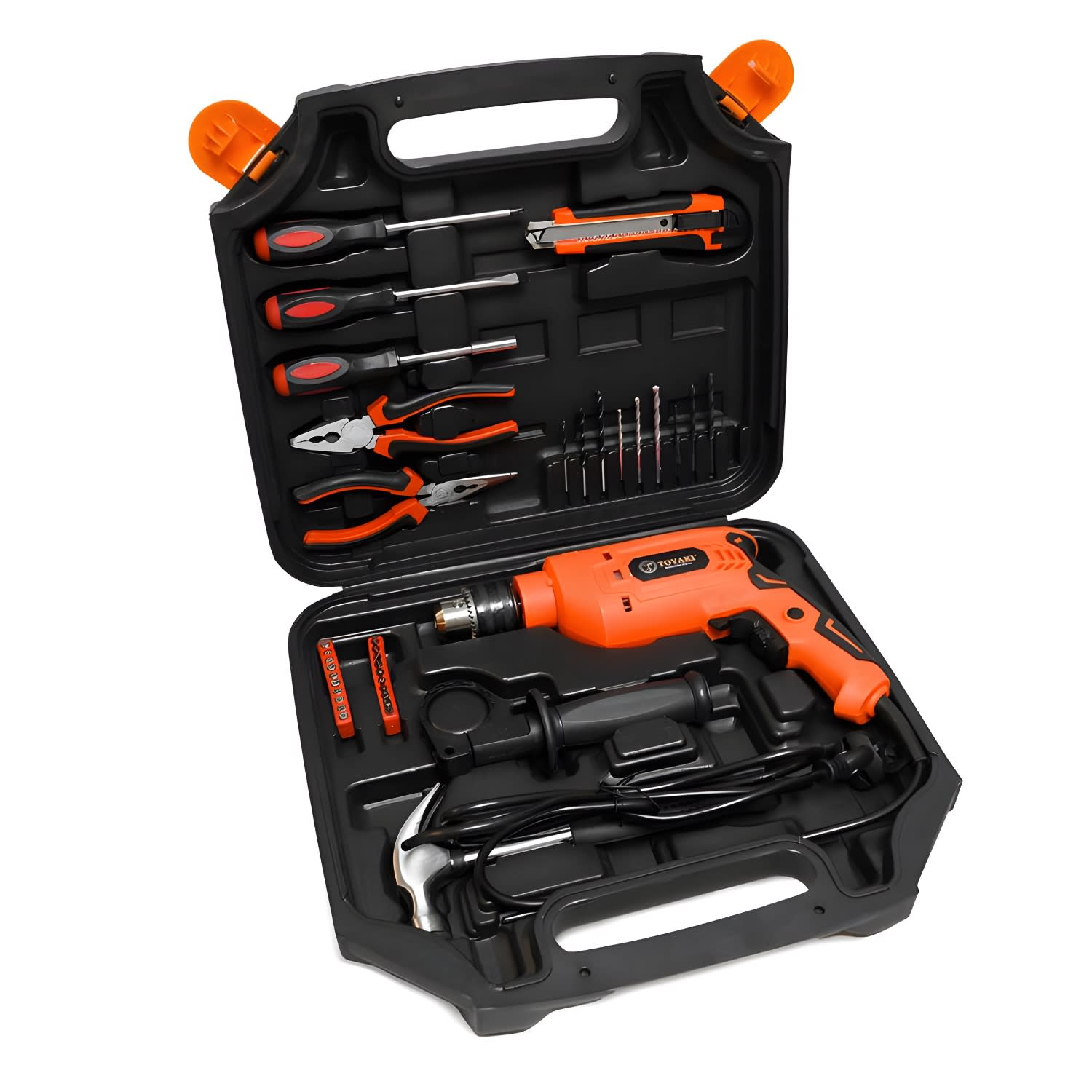 Taladro percutor 650w + 38 herramientas Toyaki | Ferremax