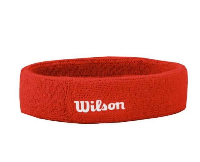 Banda Wilson Rojo Logo Blanco | Padel Altamira