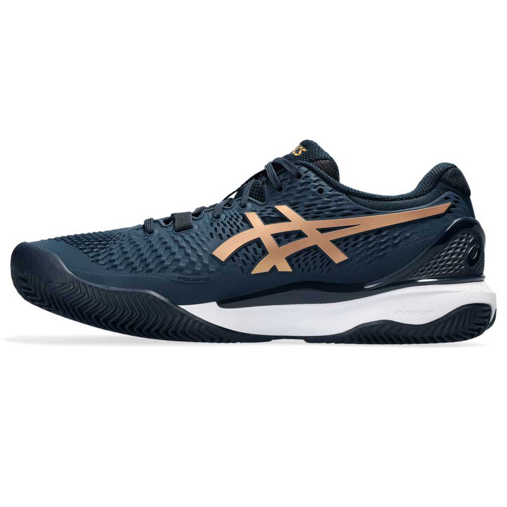 Zapatilla Asics Gel-Resolution 9 Clay Blue/Gold | Padel Altamira