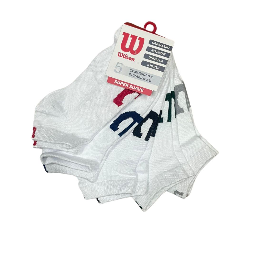 Calcetin Wilson Blanco Pack de 5 | Padel Altamira
