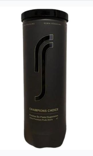 Tarro de Pelotas Robin Soderling Padel Champion Choice x3 | Padel Altamira
