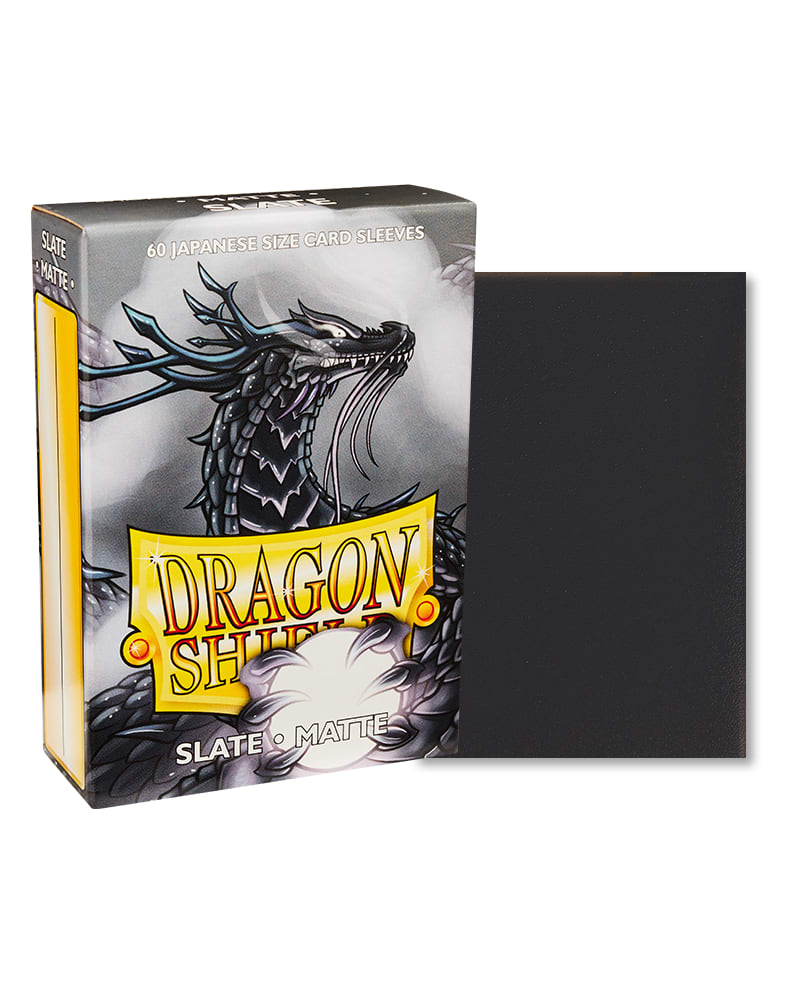 DRAGON SHIELD SLEEVES - JAPANESE- MATTE SLATE | Gorila TCG - Tienda Oficial