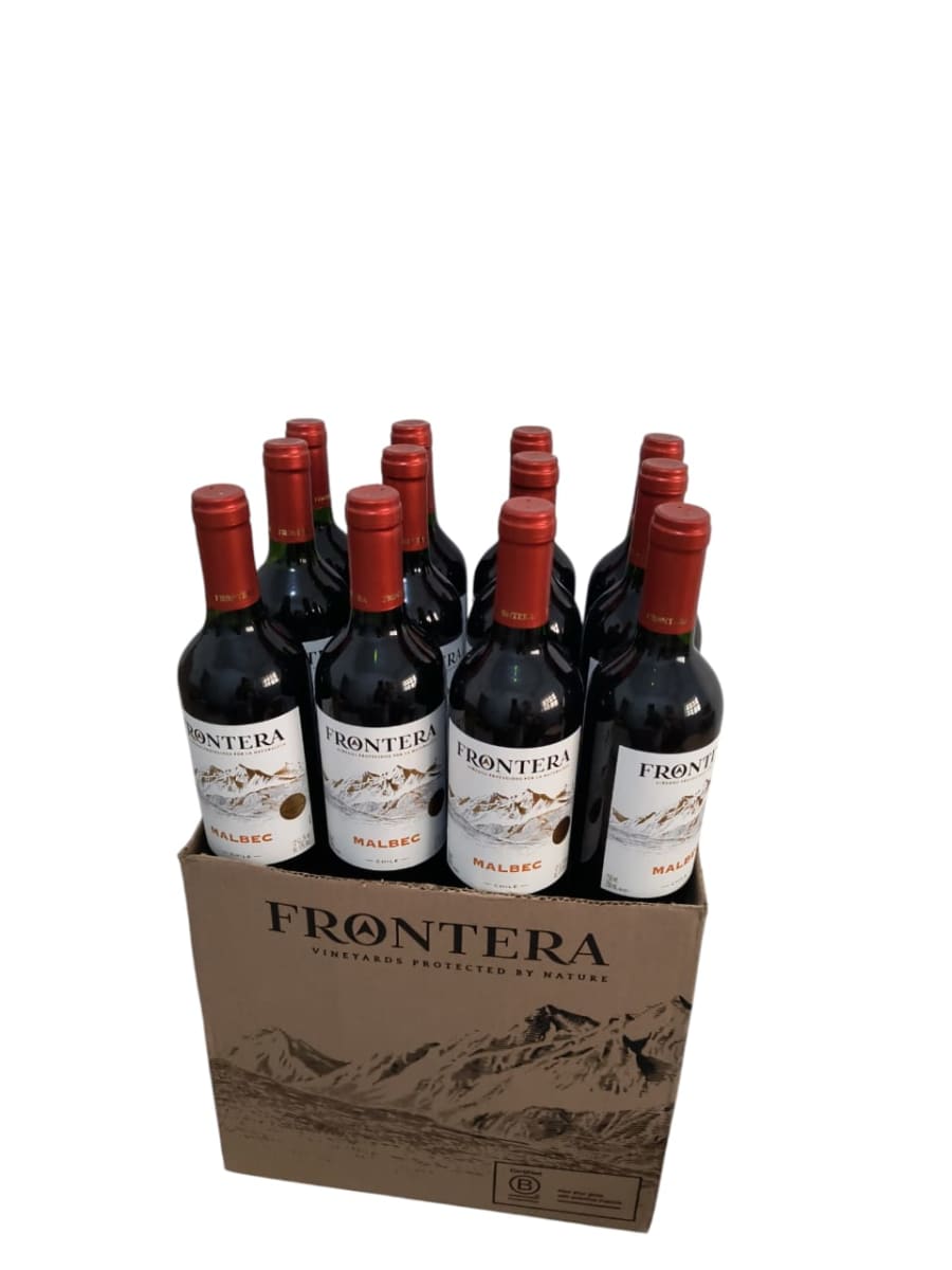 CAJA DE VINO FRONTERA MALBEC X 750ML | LICOMAR