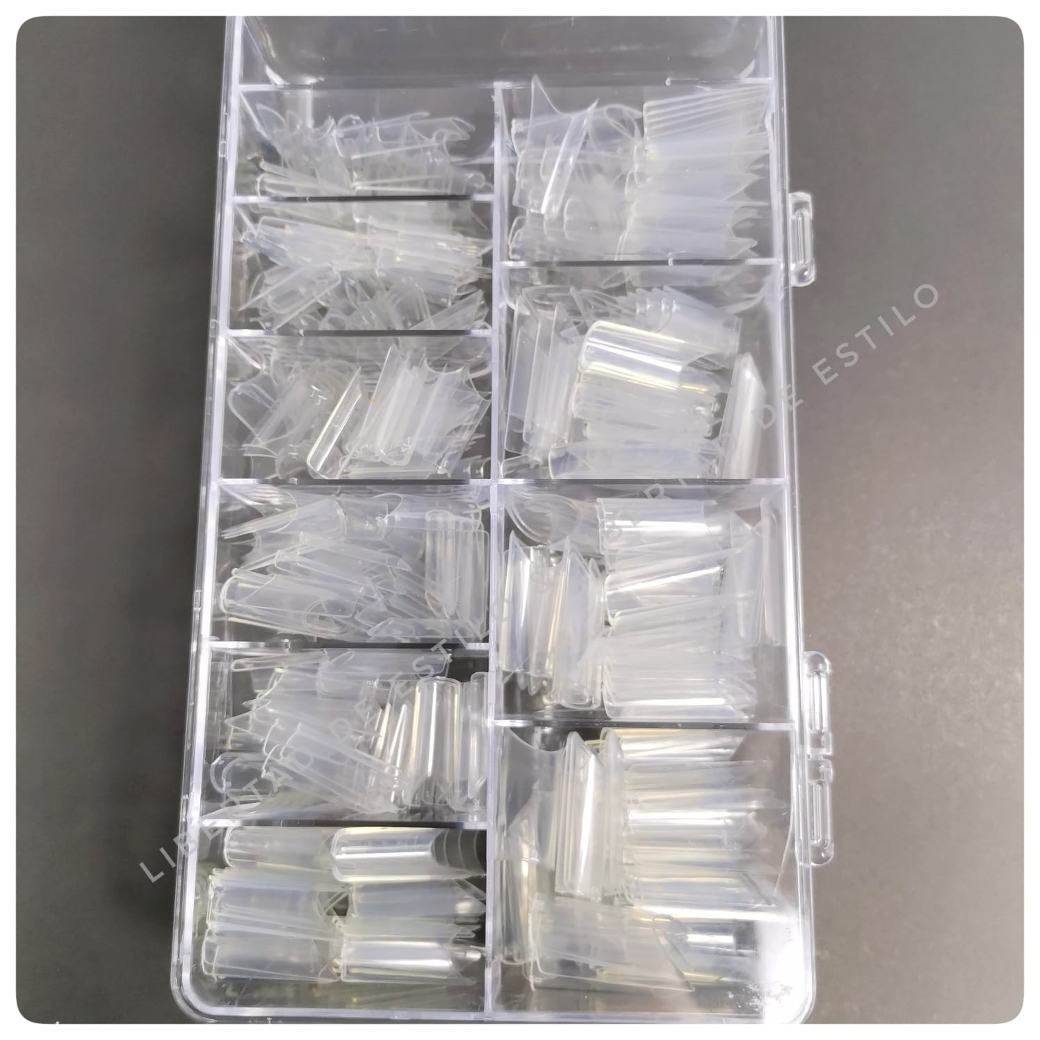Caja de Tips Extension Cuadrada 500 ud | Libertad De Estilo