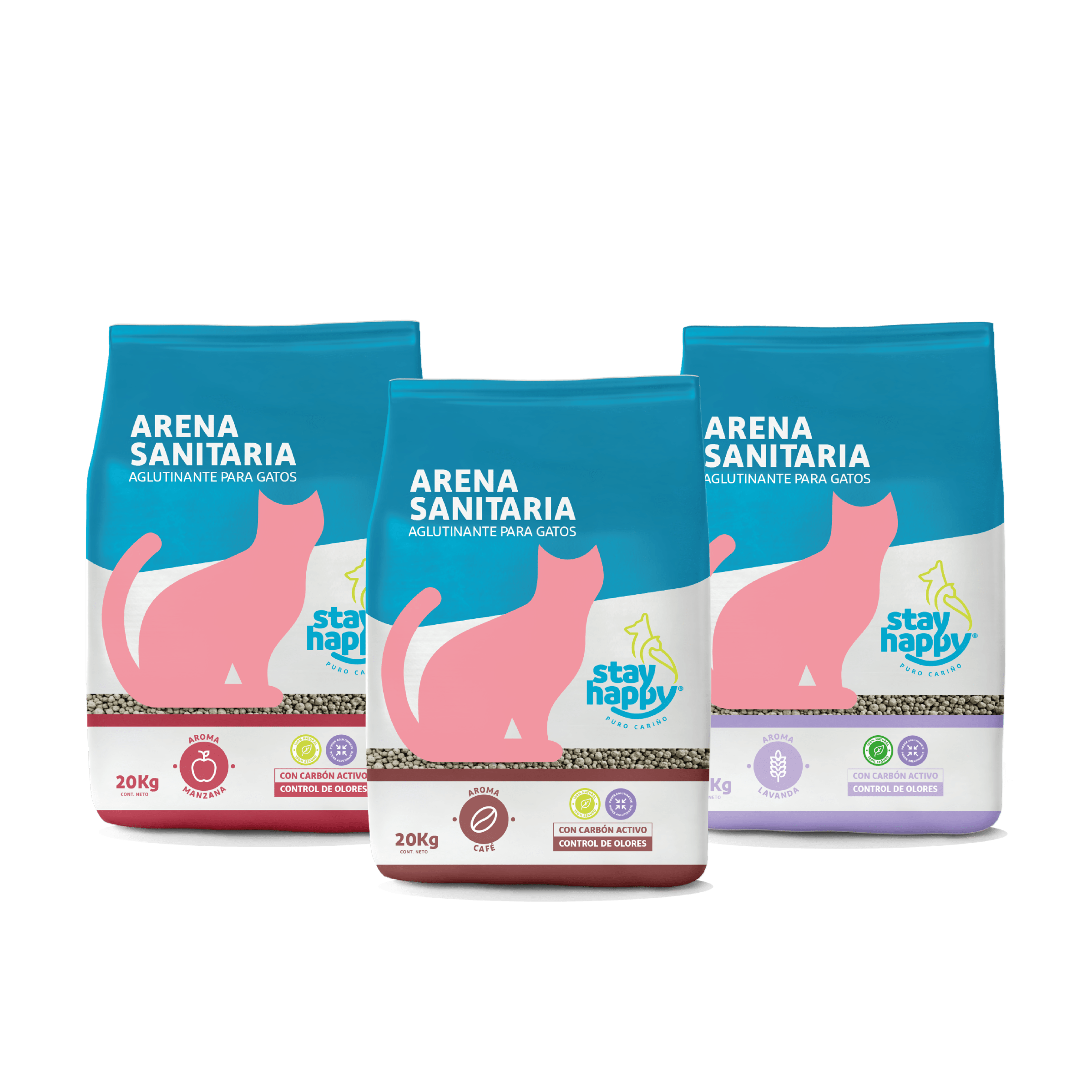ARENA STAY HAPPY 20 KG | Mascota Feliz