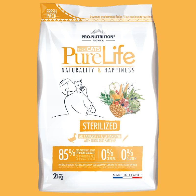 PURE LIFE FOR CATS STERILIZED 2KG/8KG | Squishy Pet