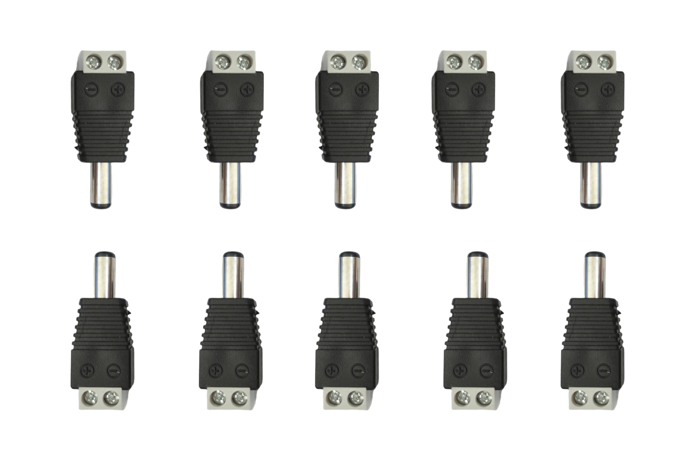 Kit 10 Conectores Dc Jack Macho Dacam Spa