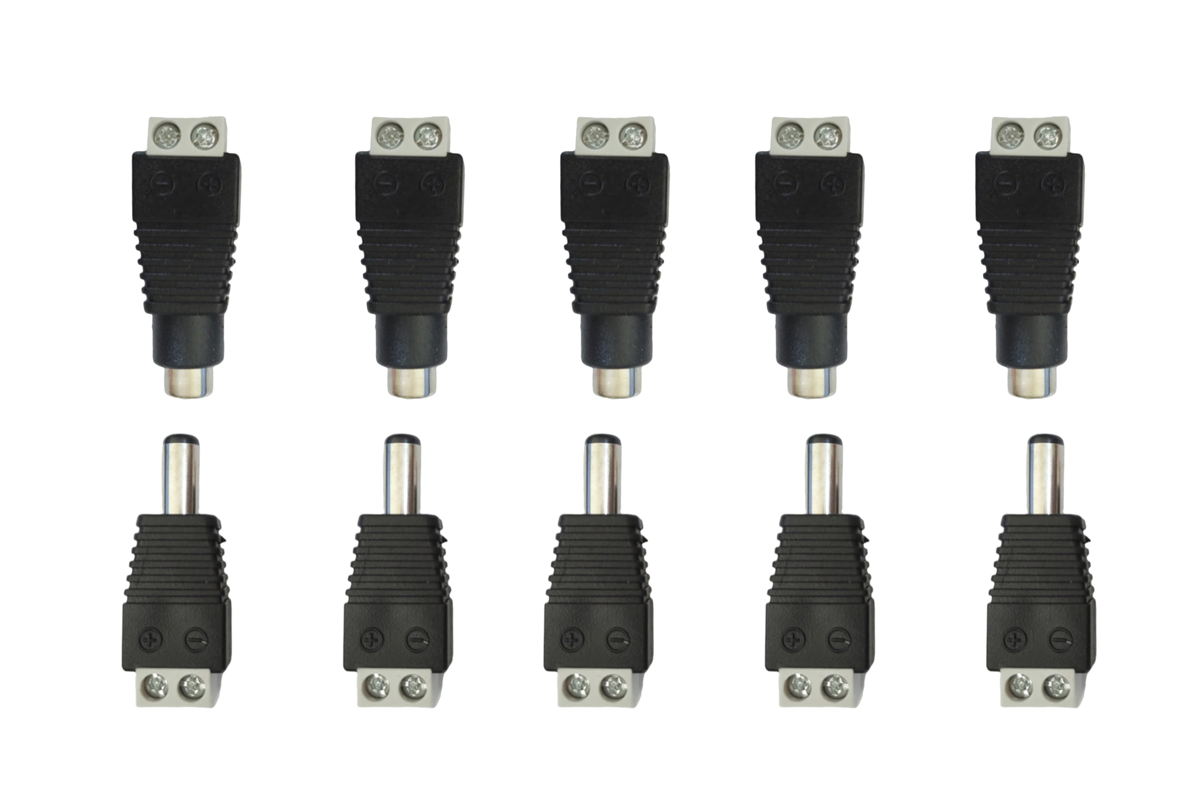 KIT CONECTORES DC JACK 5 MACHOS + 5 HEMBRAS | DACAM SPA