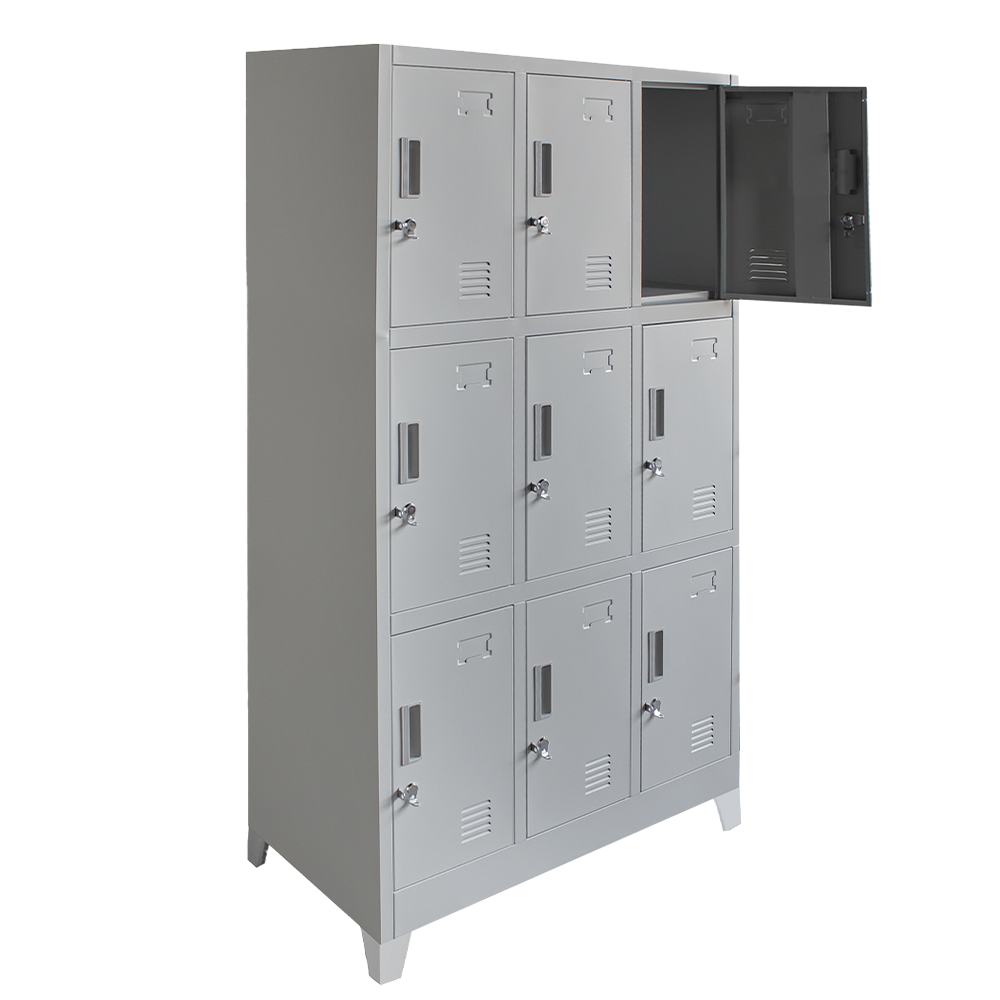 CASILLERO METALICO 3 CUERPOS 9 PUERTAS | prolockers