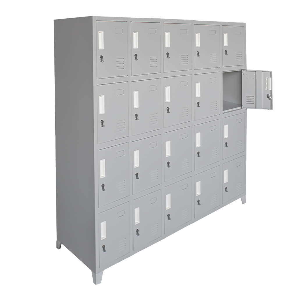 CASILLERO METALICO 5 CUERPOS 20 PUERTAS | prolockers